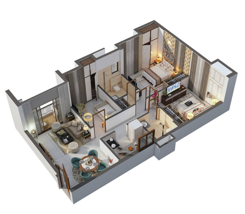 3D Floor Plan Rendering Services - Zenith BIM Services